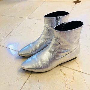 Zara - Zara mustard color leather stretch ankle boots from 💕's closet ...